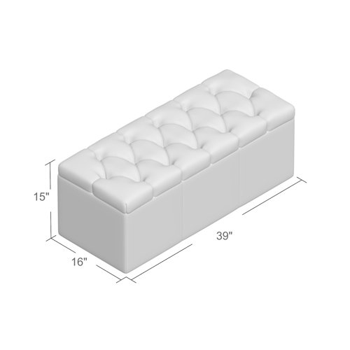 Latitude Run® Zarah Upholstered Flip Top Storage Bench And Reviews Wayfair